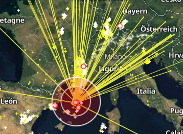 Blitzradar Deutschland - Echtzeit Blitzortung auf wetterradar.org
